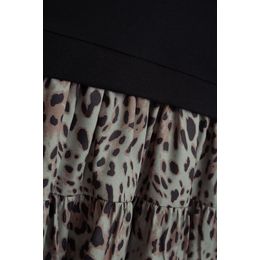 DANAMADE M&auml;dchen Sweatkleid "DANAMADE Dresses DLIVA", schwarz, Gr. 110, Oberteil: 95% Baumwolle, 5% Elasthan. Rock: 100% Polyester. Futter: 100%