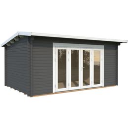 Gartenhaus Palmako, grau, Massivholz, Gartenh&auml;user, "Ines Bitfold", verschiedene Farben
