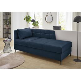 Jockenh&ouml;fer Recamiere, B:207cm T:98cm, blau, JOCKENH&Ouml;FER GRUPPE, Samtoptik (100% Polyester), R&uuml;ckseite mit schwarzem Spannstoff bezogen, Sofas, "Marlin, B: 207