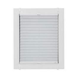 Plissee SUNLINES, B:77,5cm H:120cm, wei&szlig;, Obermaterial: 80% Polyester, 15% Metall, 5% Kunststoff, Badezimmer, Plissees, "Start-up Style Crush", nach