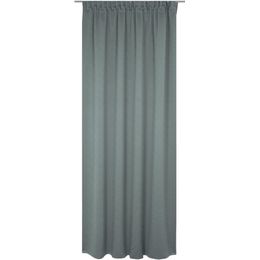 Vorhang WIRTH, B:150cm H:335cm, gr&uuml;n, Baumwolle, Leinen, Modal, Wohnzimmer, Gardinen, "Wiessee", nach Ma&szlig;