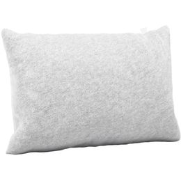 Kissenbezug WOLKENFELD, B:70cm L:90cm, grau, Flanell, Obermaterial: 100% Polyester, Kissenbez&uuml;ge, "Flanell Baumwolle Kopfkissenbezug - Premium