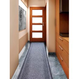 L&auml;ufer, B:66cm H:6mm L:1.750cm, grau, PRIMAFLOR-IDEEN IN TEXTIL, Polypropylen (PP), Flur, Teppiche, "Schmutzfangl&auml;ufer MALAGA, Made in Belgium",