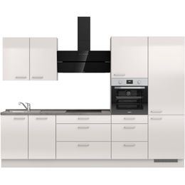 K&uuml;chenzeile Nobilia, B:300,3cm H:216,6cm T:60cm, grau, Komplettk&uuml;chen-Sets, ""Flash II", NEU: individuell anpassbar mit gratis Profi-Beratung",