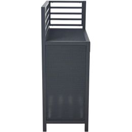 Gartentisch siena GARDEN, B:45cm H:122cm T:86,5cmanthrazit, 75% PVC, 25% Polyester, Outdoor, Tische, "PALMA Eckelement", Aluminiumrahmen, Ranotex