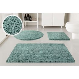 Badematte OTTO HOME, H:22mm, gr&uuml;n, Polyester, Badematten, "Torrni", Badteppich, getuftet, modern, Uni, antirutsch, flauschig, hochflor