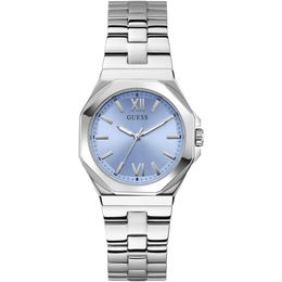Guess Damen Quarzuhr "EMPRESS", silber, Armbanduhren, Armbanduhr, Damenuhr, Edelstahlarmband