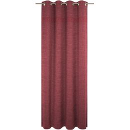 Vorhang WIRTH, B:150cm H:155cm, rosa, Baumwolle, Leinen, Modal, Wohnzimmer, Gardinen, "Wiessee", nach Ma&szlig;