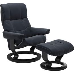 Relaxsessel stressless, B:88cm H:102cm T:77cm, blau, Leder BATICK: BATICK ist ein leicht korrigiertes, durchgef&auml;rbtes und genarbtes M&ouml;belleder, bei