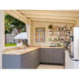 Gartenhaus Palmako, beige, Massivholz, Gartenh&auml;user, "Kira"