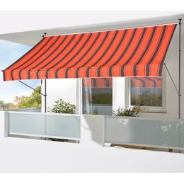 Klemmmarkise Konifera, B:200cm, orange, Polyester, Terasse, Markisen, "Nerja", Breite/ Ausfall: 200/120 cm