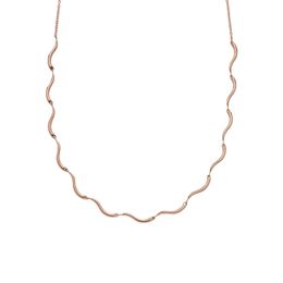 Collier Skagen "Schmuck Geschenk Edelstahl Halskette WAVE", rosa (ros&eacute;goldfarben), Halsketten, Damen, Edelstahl, L: 46, Collier