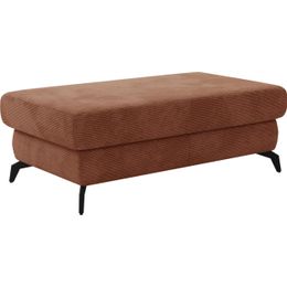 Sit & More Polsterhocker SIT & MORE "Bolero", rosa (kupfer), B:121cm H:45cm T:67cm, 95%Polyester 5%Polyamid, Hocker, Polsterhocker