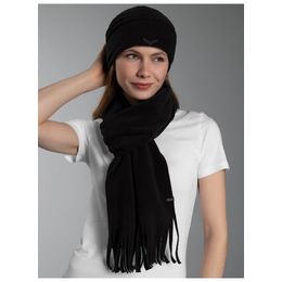 TRIGEMA Damen Fleeceschal "TRIGEMA Fleeceschal", schwarz, Fleece, Polyester, Modet&uuml;cher