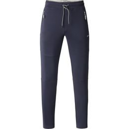 LPO Herren Jogginghose "Jogginghose Robert", blau, Gr. 54, Jersey, 47% Baumwolle, 46% Polyester, 7% Elasthan, Hosen, Elastisches Material passt sich