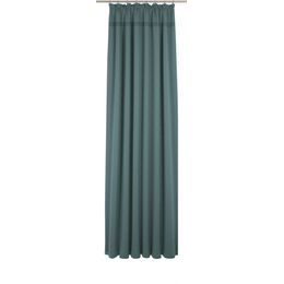 Vorhang WIRTH, B:150cm H:245cm, gr&uuml;n, Baumwolle, Leinen, Modal, Wohnzimmer, Gardinen, "Wiessee", nach Ma&szlig;