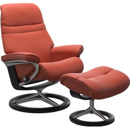 Relaxsessel stressless, B:83cm H:105cm T:74cm, braun, Wohnzimmer, Sessel, "Sunrise", mit Signature Base, Gr&ouml;&szlig;e M, Gestell Schwarz, in 2