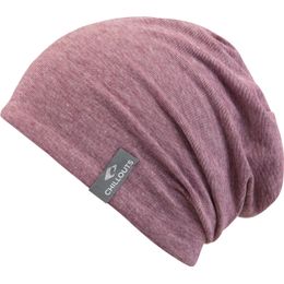Beanie Chillouts "Tiflis Hat", Herren, rot, Materialmix, meliert, M&uuml;tzen Beanie, schnelltrocknend, robust und formbest&auml;ndig, doppellagig