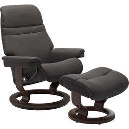 Relaxsessel stressless, B:75cm H:100cm T:73cm, grau, Leder BATICK: BATICK ist ein leicht korrigiertes, durchgef&auml;rbtes und genarbtes M&ouml;belleder, bei