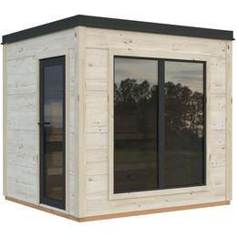 Palmako Sauna "Grace", ohne Ofen, (ohne Ofen), beige, Saunen
