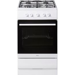 Amica Gas-Standherd "SHGG 11502 W", wei&szlig;, Herdsets, Klassisches Kochen mit direkter Gasflamme und vertrauter Bedienung