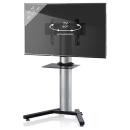 Wohnzimmertisch Vcm "TV Fernseh St&auml;nder Standfu&szlig; Alu Stadino Mini ZW", silber, B:90cm T:72cm, Sideboards, TV-Board