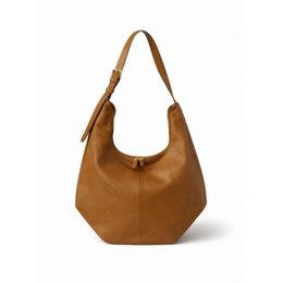 Damen Schultertasche "Fred", Collezione Alessandrobraun, Leder, Taschen, aus Rindsleder, mit langem Riemen