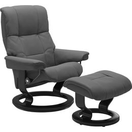 Relaxsessel stressless, B:79cm H:101cm T:73cm, grau, Leder BATICK: BATICK ist ein leicht korrigiertes, durchgef&auml;rbtes und genarbtes M&ouml;belleder, bei