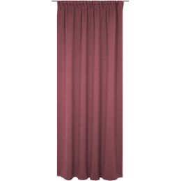 Vorhang WIRTH, B:150cm H:315cm, rosa, Baumwolle, Leinen, Modal, Wohnzimmer, Gardinen, "Wiessee", nach Ma&szlig;