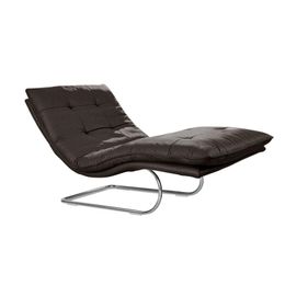 Relaxliege W.Schillig, B:95cm H:91cm T:170cm, braun, Longlife Xtra-Leder Z59: Glattleder mit modischer Pr&auml;gung. Hautst&auml;rke 0, 9 - 1, 1 mm,
