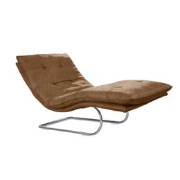 Relaxliege W.Schillig, B:95cm H:91cm T:170cm, braun, Longlife Xtra-Leder Z69: Das feinnarbige, gedeckte Softleder Z69 besticht durch seine