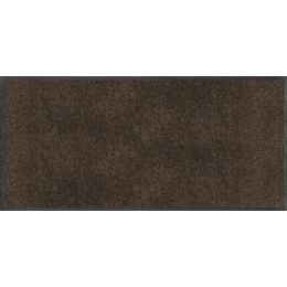 Teppich "und L&auml;ufer Espresso Brown", braun, B:35cm H:9mm L:75cm, Obermaterial: 100% Polyamid, wash+dry by Kleen-Tex, Teppiche, Teppich