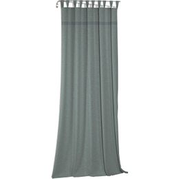 Vorhang WIRTH, B:150cm H:245cm, gr&uuml;n, Baumwolle, Leinen, Modal, Wohnzimmer, Gardinen, "Wiessee", nach Ma&szlig;