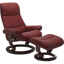Relaxsessel stressless, B:91cm H:109cm T:83cm, rot, Leder BATICK: BATICK ist ein leicht korrigiertes, durchgef&auml;rbtes und genarbtes M&ouml;belleder, bei