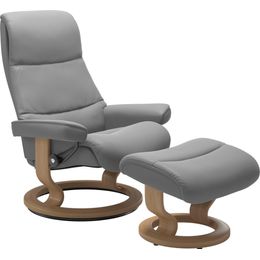 Relaxsessel stressless, B:78cm H:105cm T:78cm, grau, Leder BATICK: BATICK ist ein leicht korrigiertes, durchgef&auml;rbtes und genarbtes M&ouml;belleder, bei