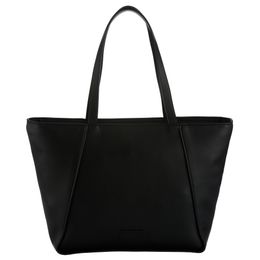 Damen Shopper "Vera", MARC O'POLO ACCESSORIES, schwarz, Polyester, unifarben, Taschen, gro&szlig;e Einkaufstasche, Umh&auml;ngetasche mit Rei&szlig;verschluss