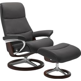 Relaxsessel stressless, B:82cm H:109cm T:81cm, grau, Leder BATICK: BATICK ist ein leicht korrigiertes, durchgef&auml;rbtes und genarbtes M&ouml;belleder, bei