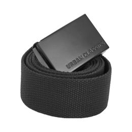 H&uuml;ftg&uuml;rtel Urban Classics "Urban Classics Unisex Long Canvas Belt", Damen, Gr. 140cm, schwarz, 100% Polyester, G&uuml;rtel H&uuml;ftg&uuml;rtel