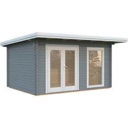 Gartenhaus Palmako, grau, Massivholz, Gartenh&auml;user, "Heidi", verschiedene Farben