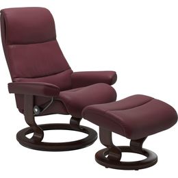 Relaxsessel stressless, B:91cm H:109cm T:83cm, rot, Leder BATICK: BATICK ist ein leicht korrigiertes, durchgef&auml;rbtes und genarbtes M&ouml;belleder, bei