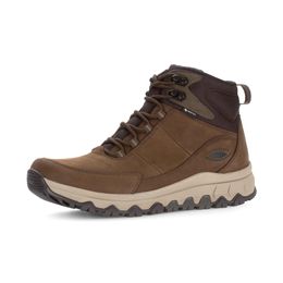 ROLLINGSOFT Herren Sneaker, Gr. 7, braun, Nubukleder, Textil, unifarben mit Farbeinsatz, Schuhe, Schn&uuml;rboots, Komfortschuh mit Innenrei&szlig;verschluss,