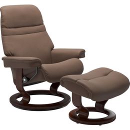 Relaxsessel stressless, B:79cm H:103cm T:73cm, braun, Leder BATICK: BATICK ist ein leicht korrigiertes, durchgef&auml;rbtes und genarbtes M&ouml;belleder, bei