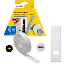 Schellenberg Einlass-Gurtwickler "inkl. Abdeckplatte, Gurtf&uuml;hrung, Rollladengurt grau oder wei&szlig;", 1 Stk., wei&szlig;, Gurtwickler, Unterputz Gurtwickler 16