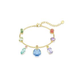 Swarovski Damen Armkette "Schmuck Geschenk Gema Armband", Metallgelbgoldfarben, gr&uuml;n, blau, lila, rot, gr&uuml;n, blau, lila, rot, Metall, Armb&auml;nder, mit