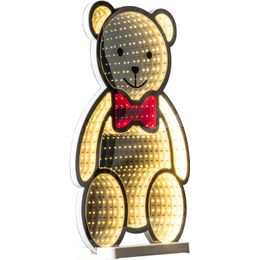 OTTO HOME LED Dekolicht "Evvina - Teddyb&auml;r"warmwei&szlig;, rot, Leuchten, Infinity Effekt, Deko f&uuml;r Innen, beidseitig beleuchtet, 40 cm