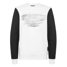 Plein Sport Herren Sweatshirt "Sweatshirt", schwarz-wei&szlig;, Gr. M, Obermaterial: 88% Baumwolle, 12% Polyester, Sweatshirts