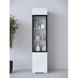 Vitrine Home Affaire, B:30cm H:130cm T:33cm, wei&szlig;, FSC-zertifizierter Holzwerkstoff, Wohnzimmer, Schr&auml;nke, "Vera, Glasvitrine, H&ouml;he 130 cm, in