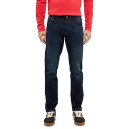 Mustang Herren Slim-fit-Jeans "Herren Style Oregon Slim K", blau, Gr. 31, unifarben, Denim/Jeans, 83% Baumwolle, 16% Polyester, 1% Elasthan, Jeans