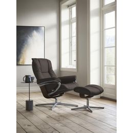 Relaxsessel stressless, B:92cm H:103cm T:79cm, braun, Leder BATICK: BATICK ist ein leicht korrigiertes, durchgef&auml;rbtes und genarbtes M&ouml;belleder, bei