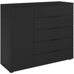 Kommode, B:120cm H:100cm T:42cm, schwarz, LeGer Home by Lena Gercke, Holzwerkstoff, Schlafzimmer, Sideboards, "Kommode Sideboard Schubladen